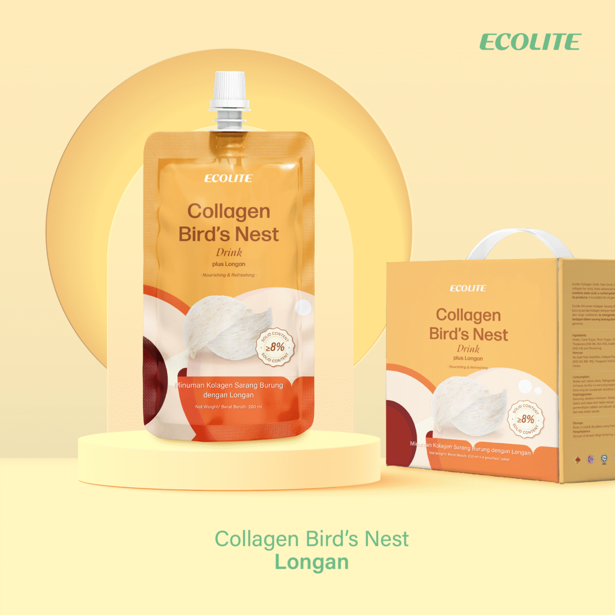 [ECOLITE] Longan Collagen Bird's Nest Drink - Ecolite Malaysia