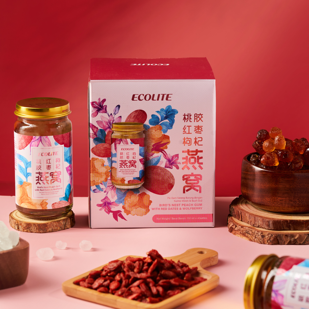 Bird’s Nest Peach Gum with Red Dates & Wolfberry - Ecolite Malaysia